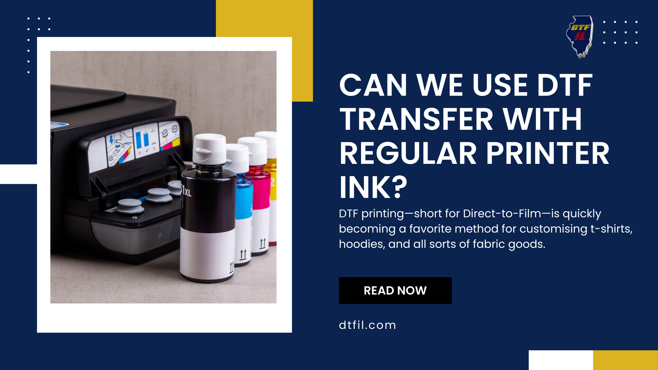 Can We Use DTF Transfer With Regular Printer Ink? | DTF Printing Guide