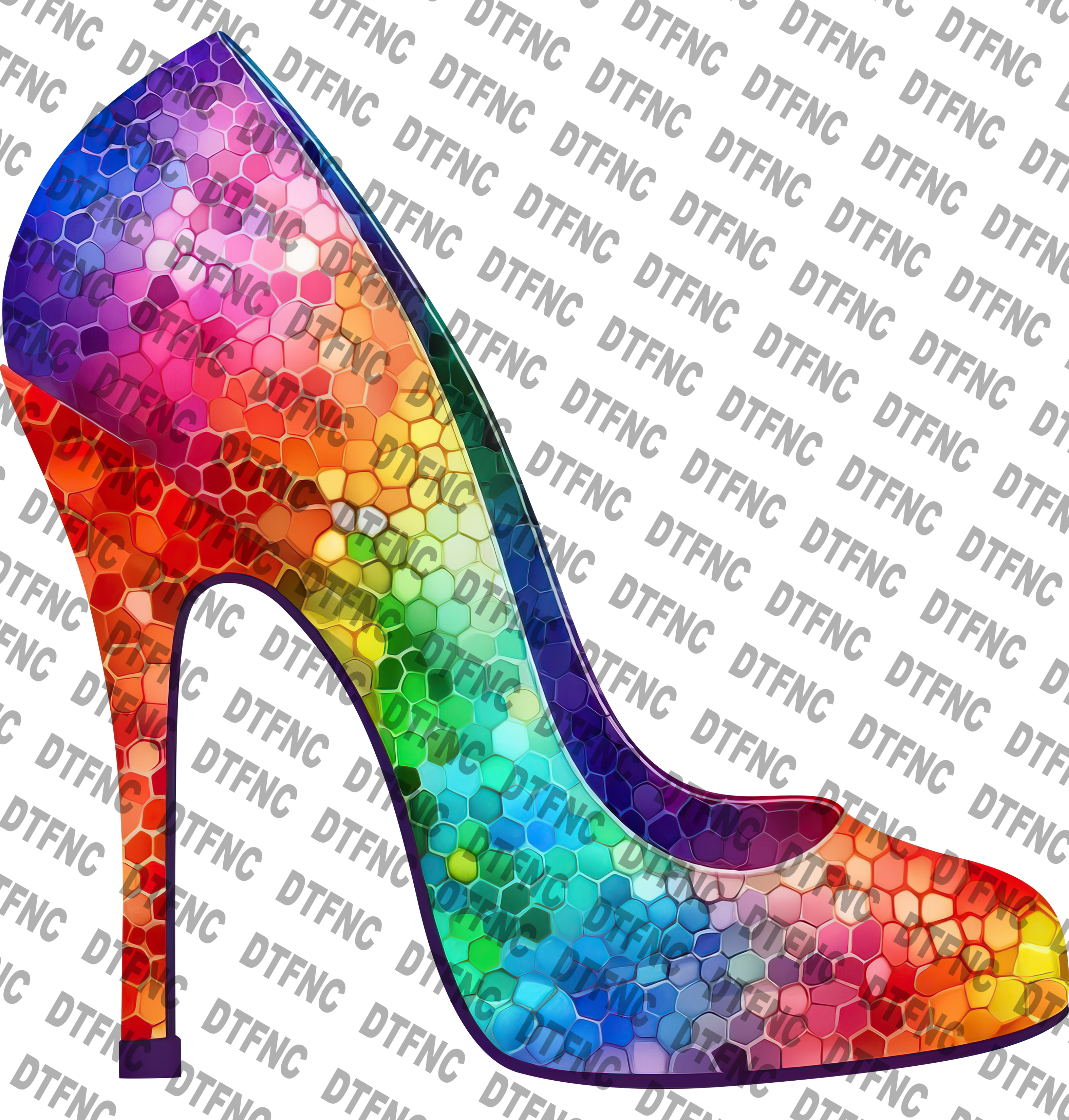 Pride Heels - Vibrant LGBTQ DTF Transfers for Custom Pride Apparel
