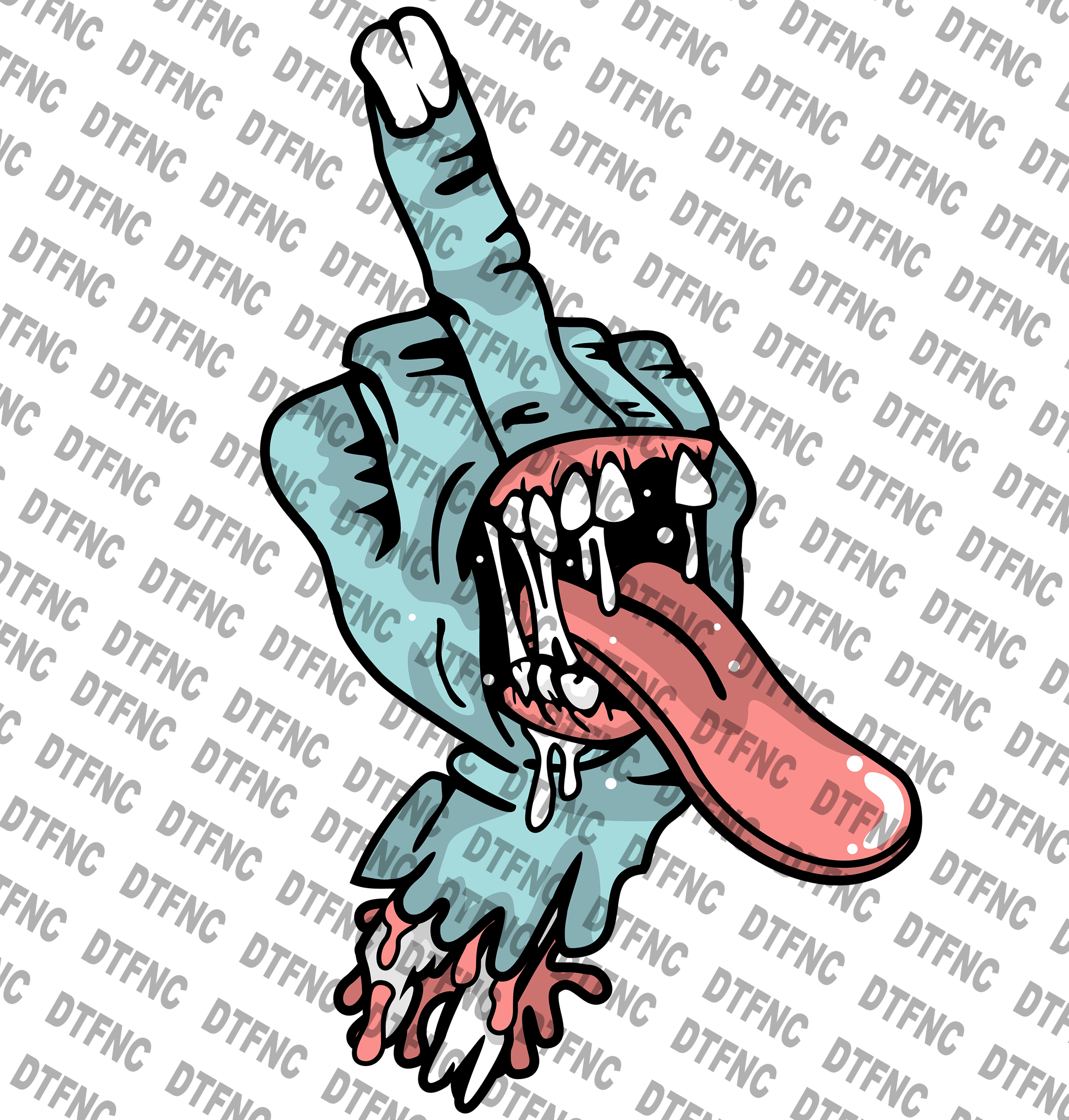 Zombie Finger - Spooky Halloween DTF Transfers for Custom Festive Apparel